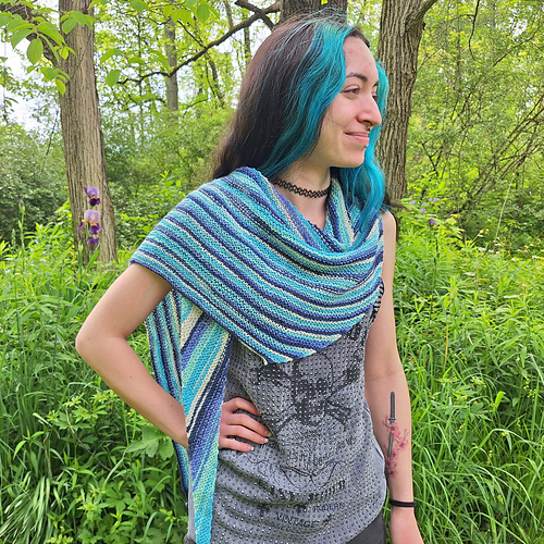 Ravelry: Simple Comfort Garter Shawl pattern by Amanda Newlin of Bean ...