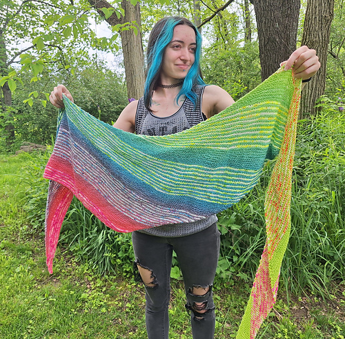 Ravelry: Simple Comfort Garter Shawl pattern by Amanda Newlin of Bean ...