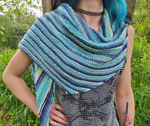 Ravelry: Simple Comfort Garter Shawl pattern by Amanda Newlin of Bean ...