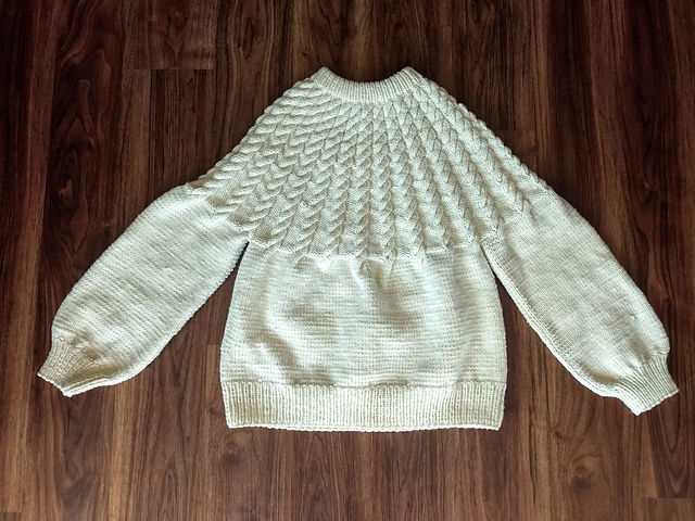 Ravelry: Fluffy Cable Yoke Sweater pattern by William Unger & Co. Inc ...