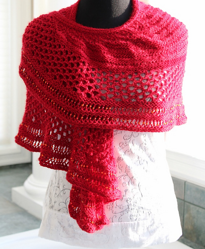 Ravelry: Red Shawl pattern by alaskagirlknits!