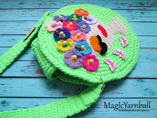 Ravelry: «Summer» green bag pattern by Aleksandera Krylova