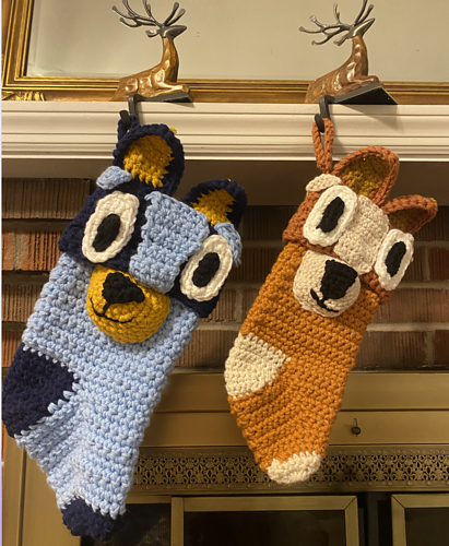 Ravelry: Bluey Christmas Stocking pattern by Dr. Ella Horn