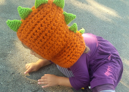 Ravelry: The Speedy Dino Hood pattern by Alicia Cromwell