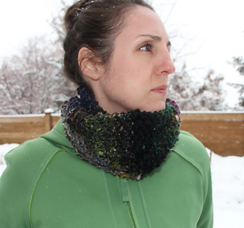Ravelry: Noro Cyochin Moss Stitch Infinity Scarf pattern by Allison Baker