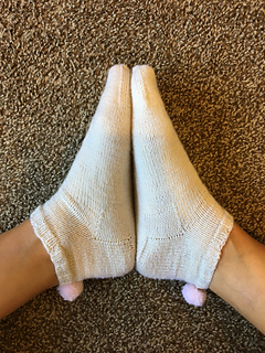 Ravelry: alisonesther's Pom-Pom Socklets