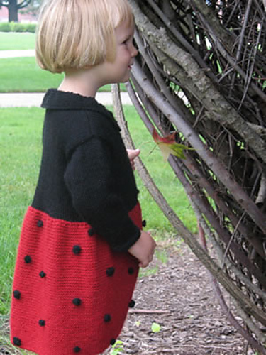 Ravelry: Ladybug Sweater Coat pattern by Alison Stewart-Guinee