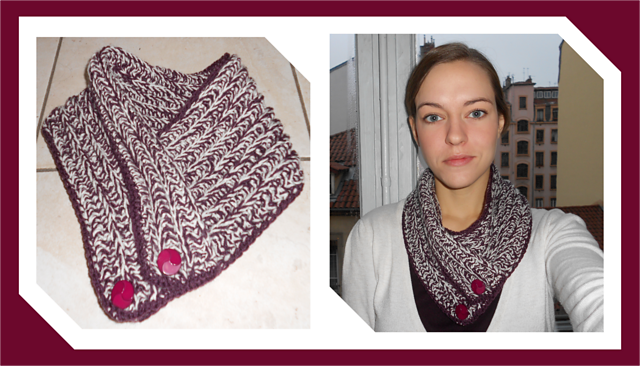 Ravelry: Two Button Ribbed Cowl pattern by Allison Craftland
