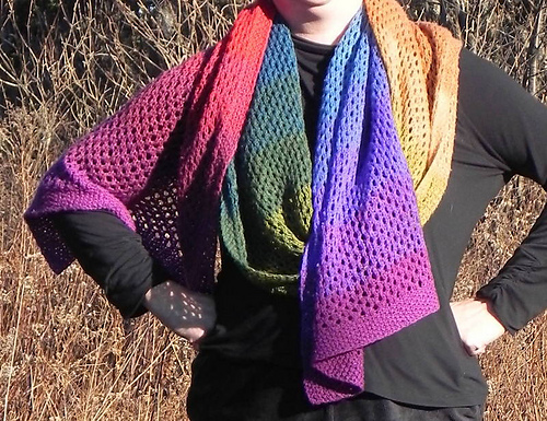 Ravelry: Rainbow Wrap pattern by Alma Beck