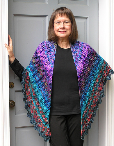Ravelry: Painted Shawl pattern by Karen Klemp