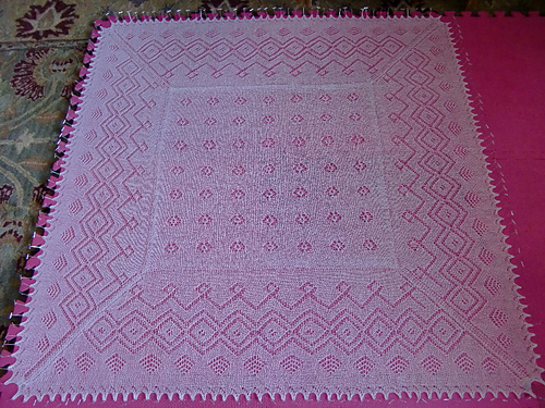 Ravelry: Royal Lace Baby Shawl 2013 pattern by Russian Lily