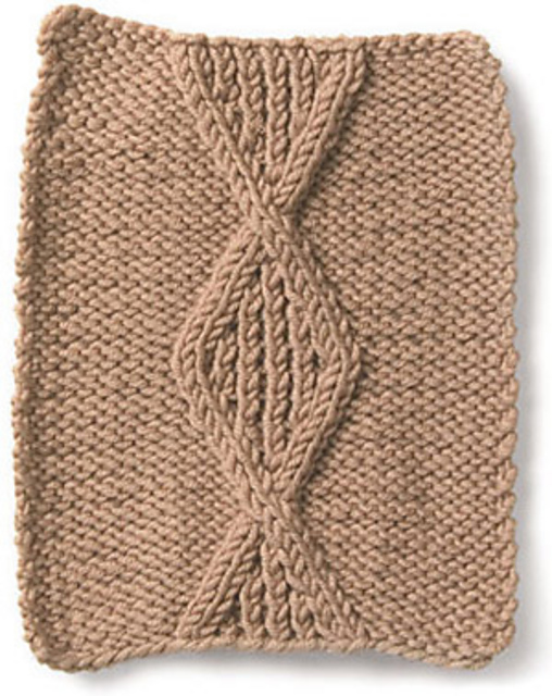 Ravelry: Twisted Rib Diamond pattern by Vogue Knitting