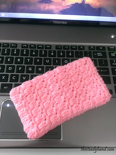 Ravelry: Puff Stitch Cell Phone Case pattern by Aprile Mazey