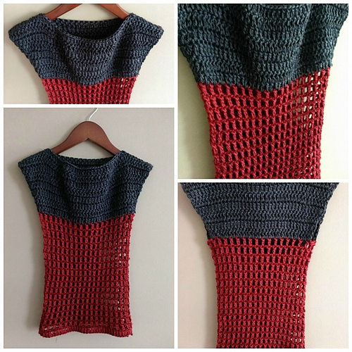 Ravelry: Girl's Mesh Top pattern by Aprile Mazey