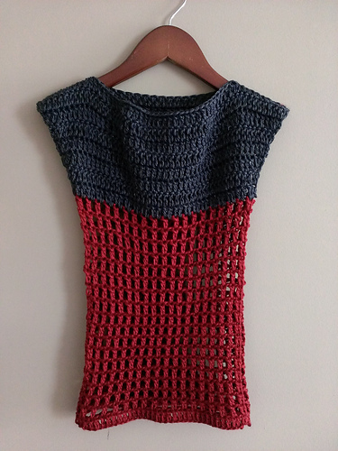 Ravelry: Girl's Mesh Top pattern by Aprile Mazey