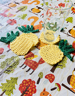 Ravelry: Pineapple Coasters pattern by Katie Bowman