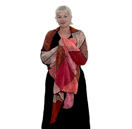 Ravelry: Cosmos Blossom Wrap pattern by Ambah O'Brien