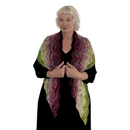 Ravelry: Wibbly Wobbly Scarf pattern by Ambah O'Brien