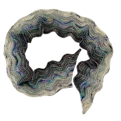 Ravelry: Wibbly Wobbly Scarf pattern by Ambah O'Brien