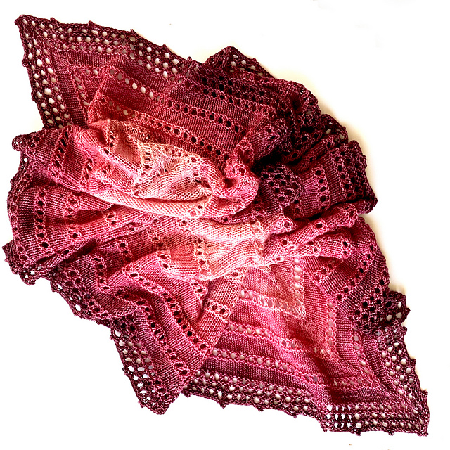 Ravelry: Cherry-Berry Wrap pattern by Ambah O'Brien