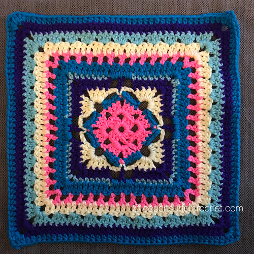 Ravelry: Diamond in the Rough Square pattern by Couch Surfer Crochet