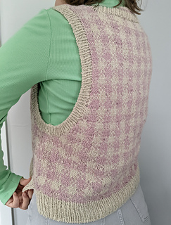Ravelry: Gingham Sweater Vest pattern by Alexandra McSween
