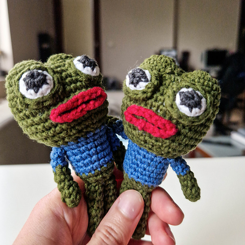 Ravelry: Pepe Meme pattern by Gabriela Krasteva
