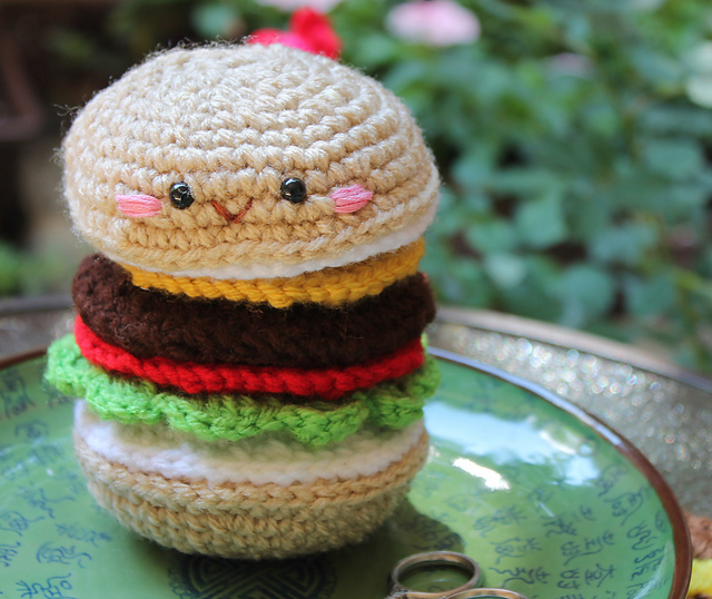 Ravelry: Cheeseburger Amigurumi pattern by Amigurumi food