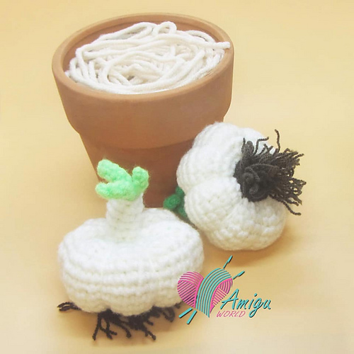 Ravelry: Garlic amigurumi pattern by Amigu World