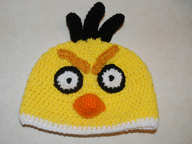 Ravelry: Angry yellow bird hat pattern by Amy Lehman