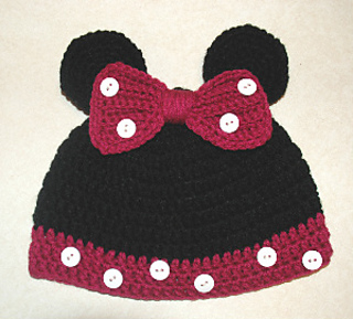 Ravelry: Minnie Mouse Hat pattern by Amy Lehman