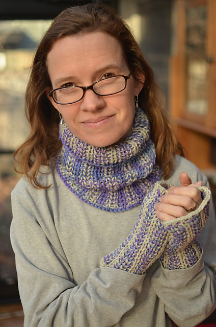 Ravelry: Reversible Rib Striped Neck Warmer / Texting Glove pattern by ...