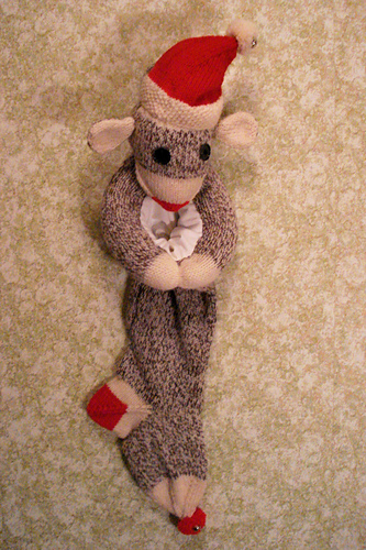 Ravelry: Sock Monkey Christmas Stocking pattern by Amy Edwards