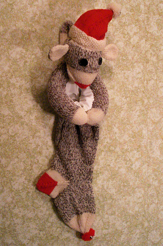 Ravelry: Sock Monkey Christmas Stocking pattern by Amy Edwards