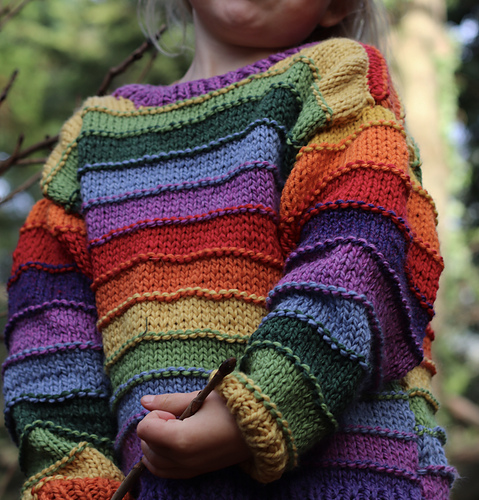 Ravelry: Little Rainbow Sweater pattern by Knit Folk
