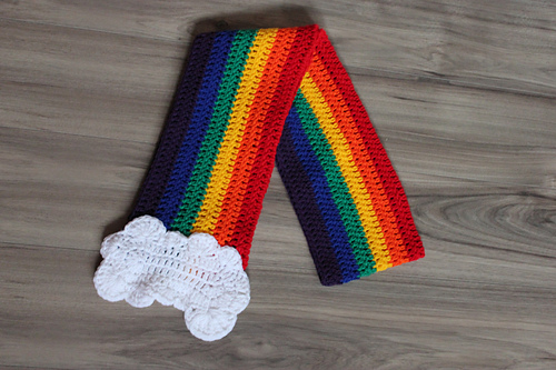 Ravelry: Over the Rainbow Scarf pattern by Andrea Adam