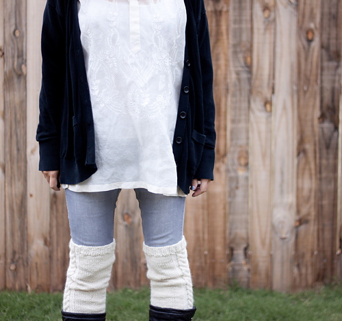 Ravelry: White Stag Over the Knee Boot Cuffs pattern by Diana Burk