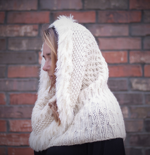 Ravelry: Camille's Snow Hood pattern by Diana Burk