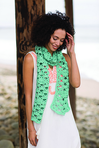 Ravelry: Rolling Surf Scarf pattern by Lynn Wasylkevych