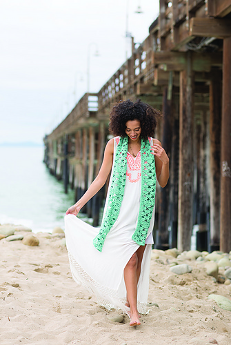 Ravelry: Rolling Surf Scarf pattern by Lynn Wasylkevych