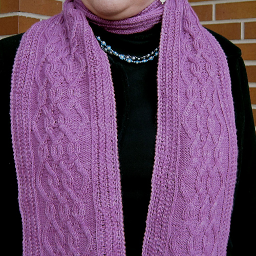 Ravelry: Rick Rack Cabled Turtle Neck Scarf pattern by Linda Lehman