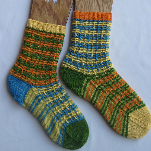 Ravelry: Graphic Novel Socks pattern by Linda Lehman