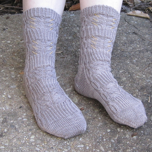 Ravelry: Lori's Favorite Beaded Socks pattern by Linda Lehman