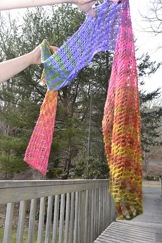 Ravelry: angelaknitsnow's One Row Lace Scarf
