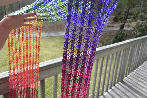 Ravelry: angelaknitsnow's One Row Lace Scarf