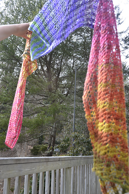 Ravelry: angelaknitsnow's One Row Lace Scarf