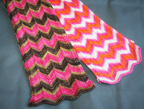 Ravelry: Simple Chevron Stripe Scarf pattern by Karin Martinez