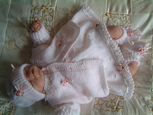 Ravelry: Little Bunny..baby cardigan dungaree hat and slippers set ...