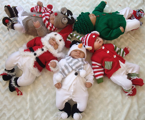 Ravelry: CHRISTMAS BABIES.. DELIGHTFUL OUTFITS IN 3 SIZES TO KNIT FOR ...