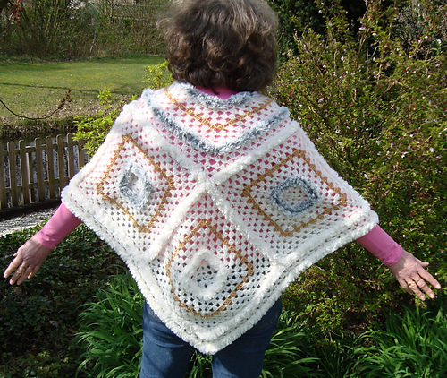 Ravelry: Spring Orchid Poncho pattern by Reimy Johanna Designs